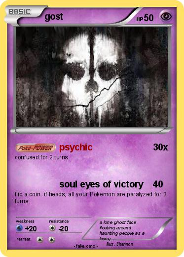 Pokémon gost 130 130 - psychic - My Pokemon Card