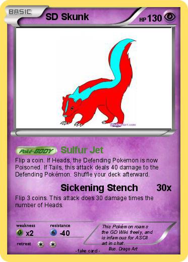 Pokémon SD Skunk 1 1 - Sulfur Jet - My Pokemon Card