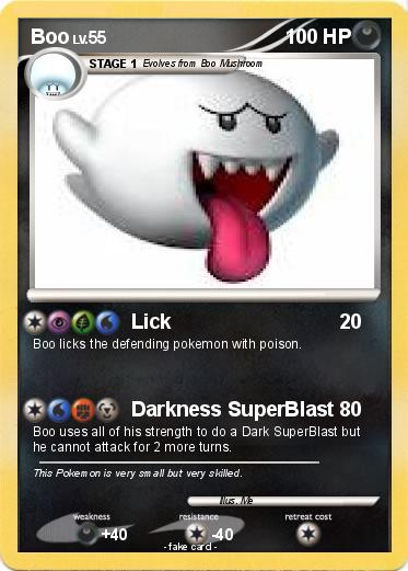 Pokémon Boo 524 524 - Lick - My Pokemon Card