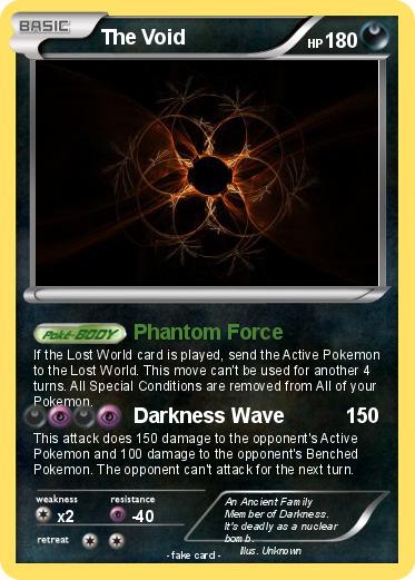Pokémon The Void 11 11 - Phantom Force - My Pokemon Card