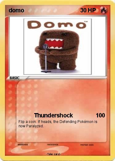 Pokémon domo 607 607 - Thundershock - My Pokemon Card