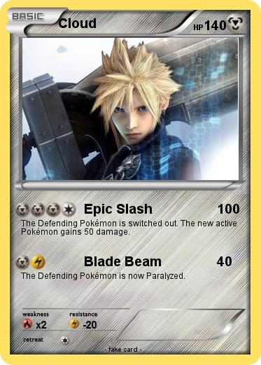 Pokémon Cloud 544 544 - Epic Slash - My Pokemon Card