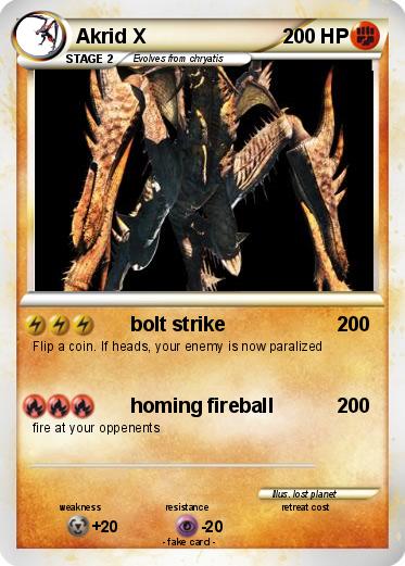Pokémon Akrid X 1 1 - bolt strike - My Pokemon Card