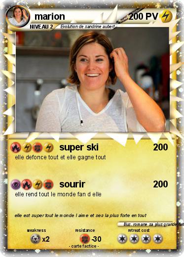 Pokémon marion 96 96 - super ski - Ma carte Pokémon