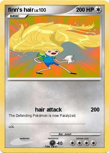 Pokémon finn s hair - hair attack - My Pokemon Card