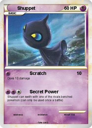 Pokémon Shuppet 18 18 - Scratch - My Pokemon Card