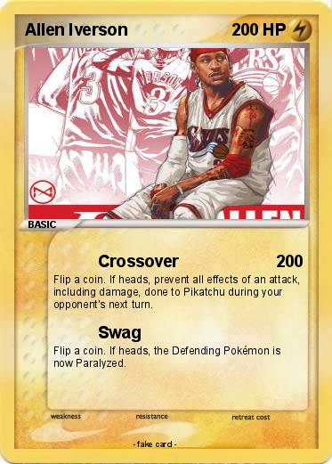 Pokémon Allen Iverson 7 7 - Crossover - My Pokemon Card