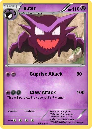 Pokémon Hauter 3 3 - Suprise Attack - My Pokemon Card