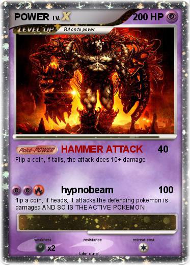 Pokémon POWER 772 772 - HAMMER ATTACK - My Pokemon Card