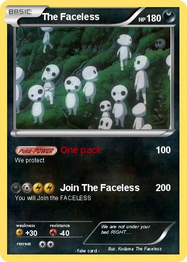 Pokémon The Faceless - One pack - My Pokemon Card