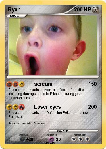 Pokémon Ryan 845 845 - scream - My Pokemon Card