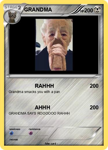 Pokémon GRANDMA 304 304 - RAHHH - My Pokemon Card
