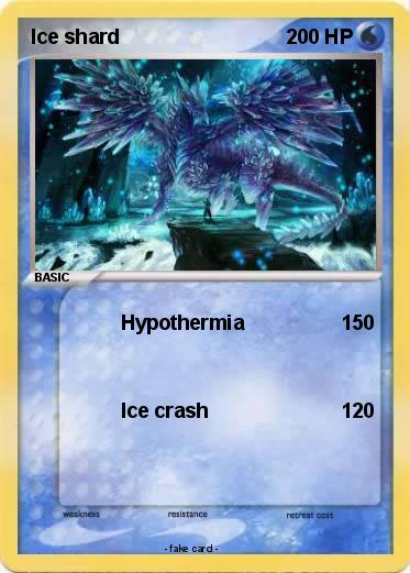 Pokémon Ice shard 5 5 - Hypothermia - My Pokemon Card
