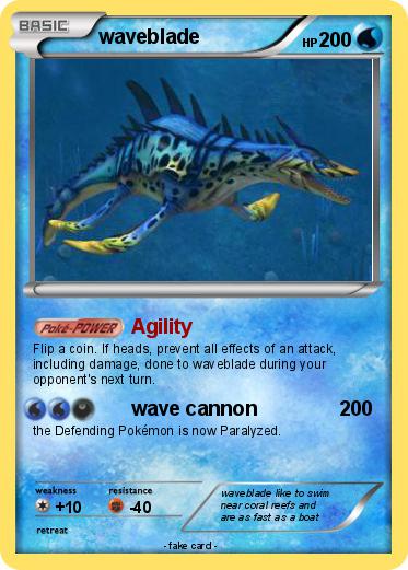 Pokémon waveblade 2 2 - Agility - My Pokemon Card