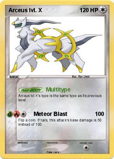 Pokémon Arceus lvl X 17 17 - Multitype - My Pokemon Card