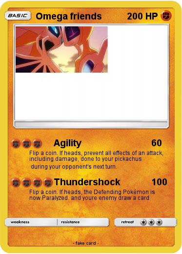 Pokémon Omega friends - Agility - My Pokemon Card