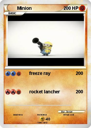 Pokémon Minion 140 140 - freeze ray - My Pokemon Card