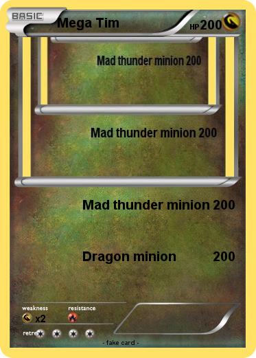 Pokémon Mega Tim 4 4 - Mad thunder minion - My Pokemon Card
