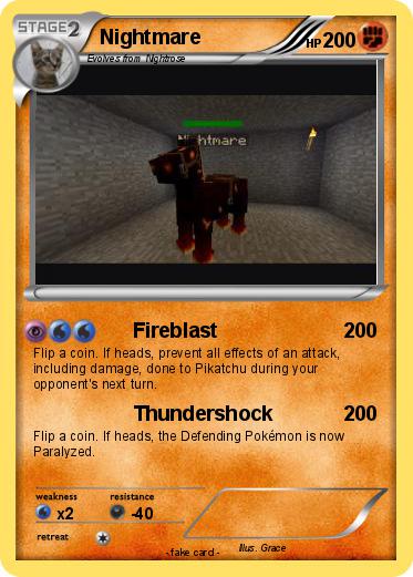 Pokémon Nightmare 1755 1755 - Fireblast - My Pokemon Card