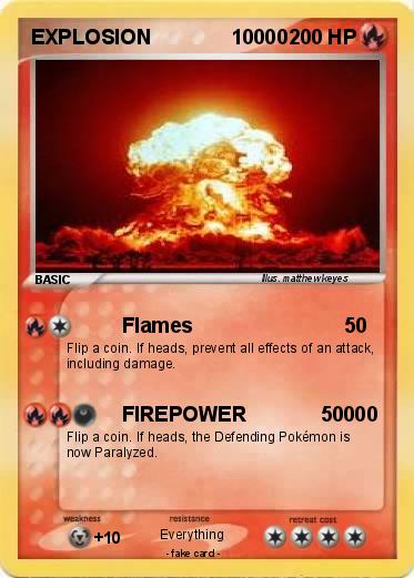 Pokémon EXPLOSION 10000 10000 - Flames - My Pokemon Card