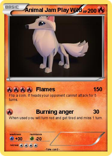 Pokémon Animal Jam Play Wild - Flames - My Pokemon Card