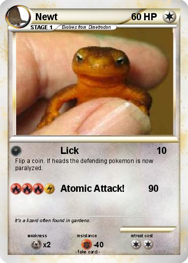 Pokémon Newt 4 4 - Lick - My Pokemon Card
