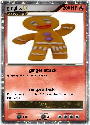 Pokémon gingi - ginger attack - My Pokemon Card
