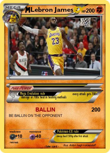 Pokémon Lebron James 804 804 - BALLIN - My Pokemon Card