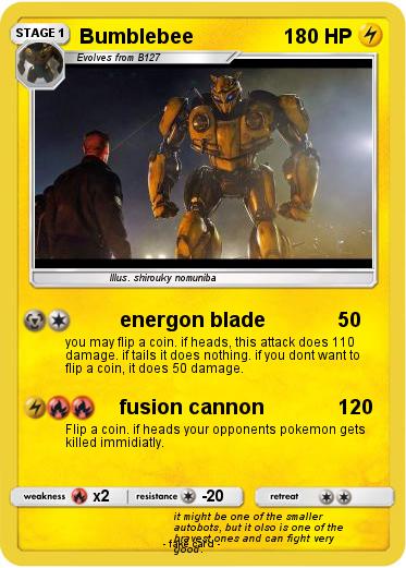 Pokémon Bumblebee 453 453 - energon blade - My Pokemon Card