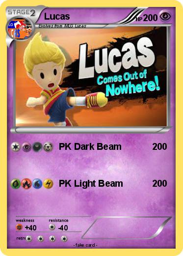 Pokémon Lucas 1230 1230 - PK Dark Beam - My Pokemon Card