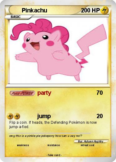 Pokémon Pinkachu 17 17 - party - My Pokemon Card