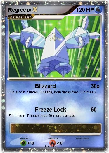 Pokémon Regice 227 227 - Blizzard - My Pokemon Card