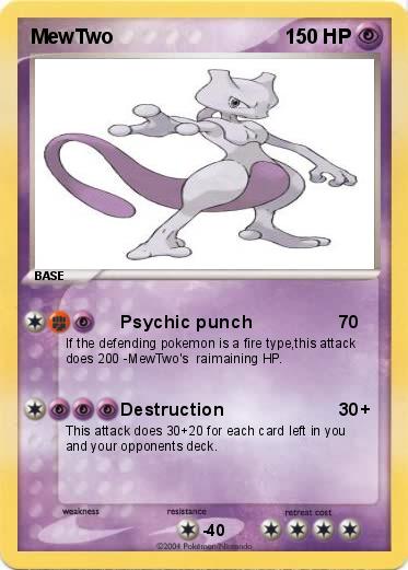 Pokémon MewTwo 121 121 - Psychic punch - My Pokemon Card