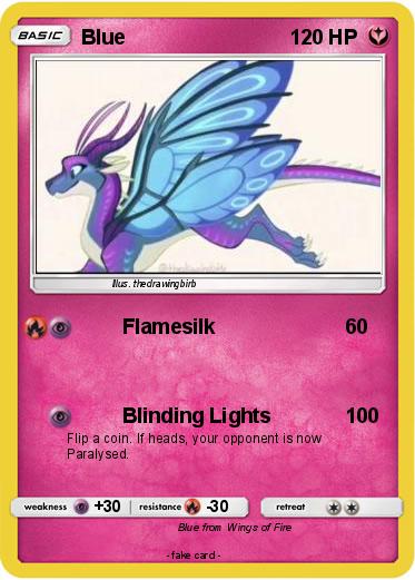 Pokémon Blue 4125 4125 - Flamesilk - My Pokemon Card