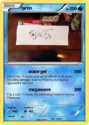 Pokémon lyren - waterget - My Pokemon Card