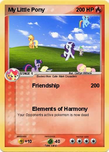 Pokémon My Little Pony 38 38 - Friendship - My Pokemon Card