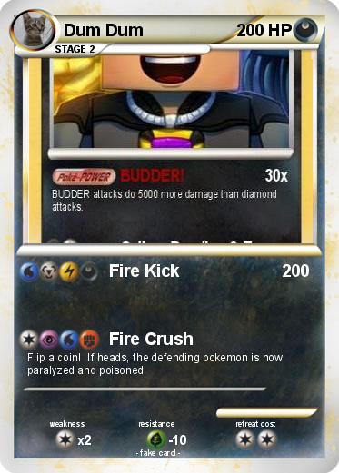 Pokémon Dum Dum 15 15 - Fire Kick - My Pokemon Card