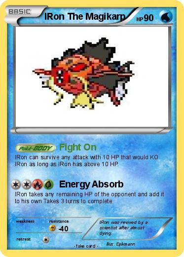 Pokémon IRon The Magikarp - Fight On - My Pokemon Card