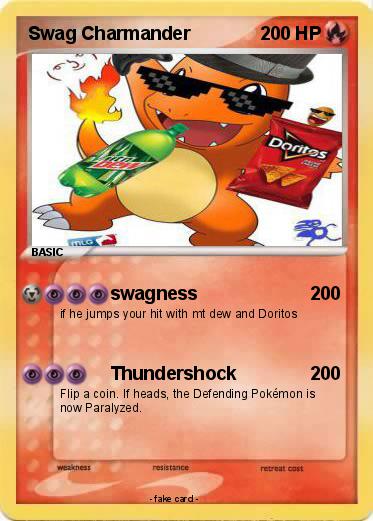 Pokémon Swag Charmander - swagness - My Pokemon Card