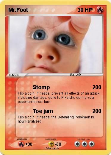 Pokémon Mr Foot 1 1 - Stomp - My Pokemon Card