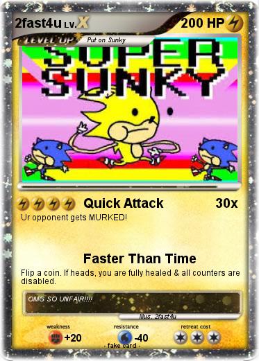 Pokémon 2fast4u 1 1 - Quick Attack - My Pokemon Card
