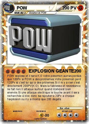 Pokémon POW 12 12 - EXPLOSION GEANTE - Ma carte Pokémon