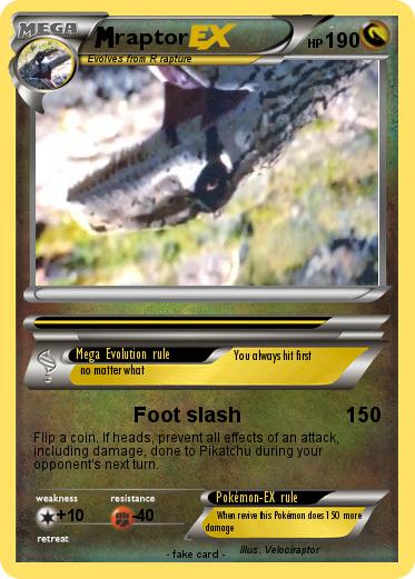 Pokémon raptor 332 332 - Foot slash - My Pokemon Card