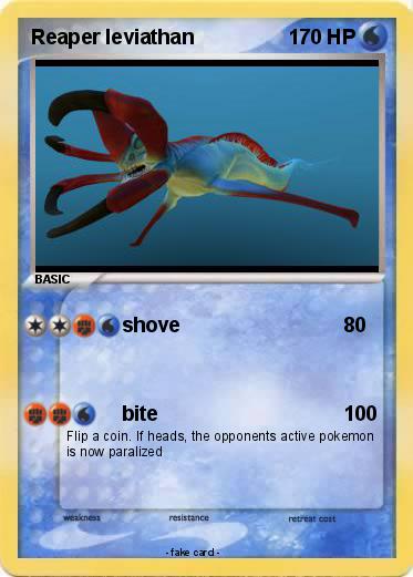 Pokémon Reaper leviathan 7 7 - shove - My Pokemon Card