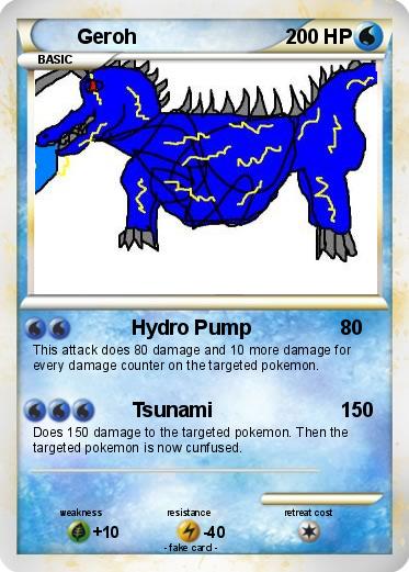 Pokémon Geroh - Hydro Pump - My Pokemon Card