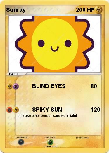 Pokémon Sunray 2 2 - BLIND EYES - My Pokemon Card