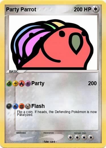Pokémon Party Parrot 1 1 - Party - My Pokemon Card