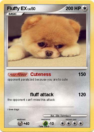 Pokémon Fluffy EX 4 4 - Cuteness - My Pokemon Card