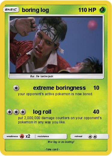 Pokémon boring log 1 1 - extreme boringness - My Pokemon Card