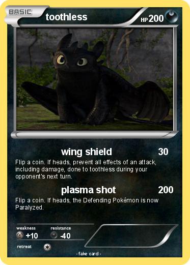 Pokémon toothless 448 448 - wing shield - My Pokemon Card